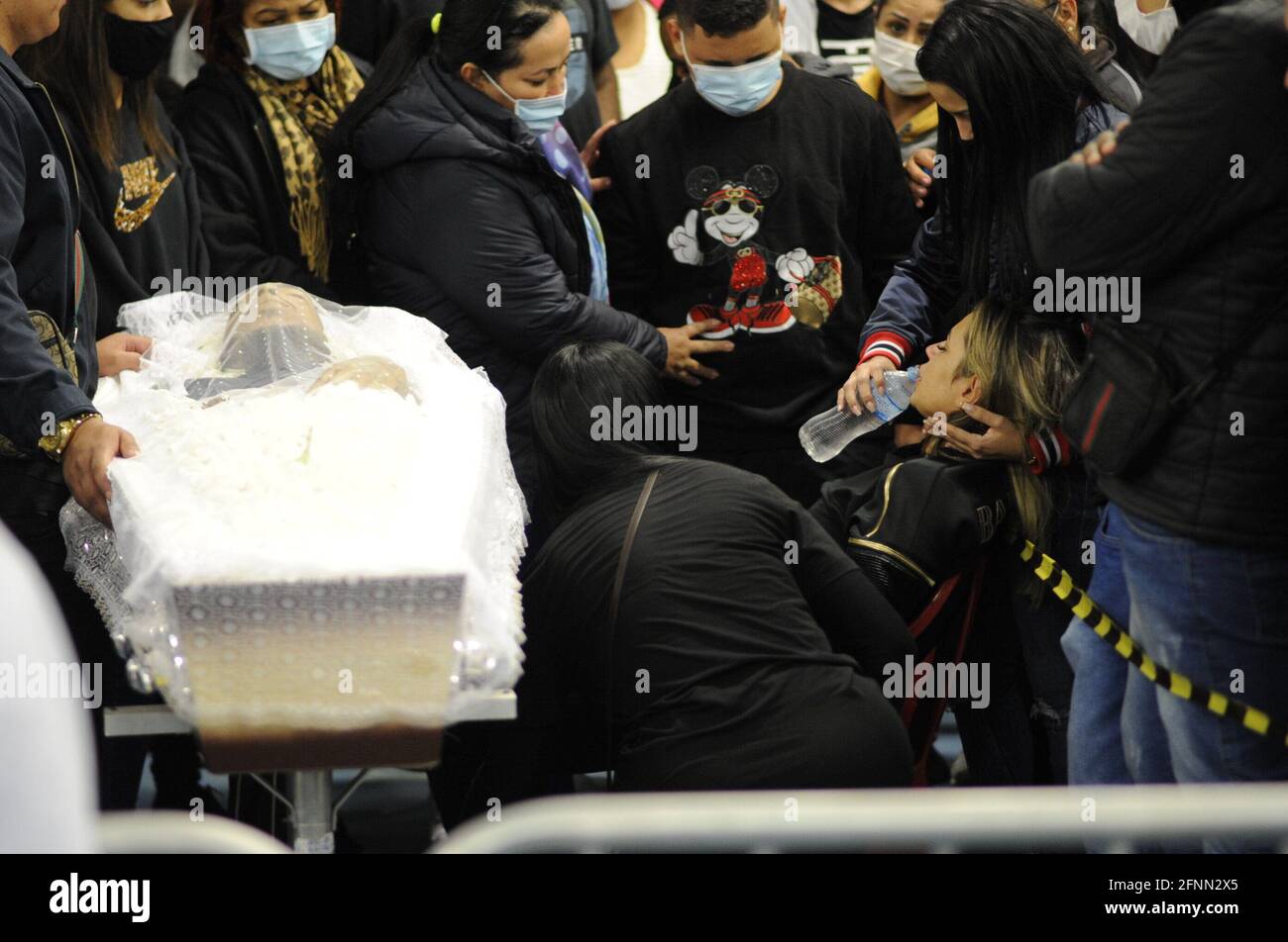Sao Paulo, Sao Paulo, Brasilien. Mai 2021. (INT) Beerdigung des ...