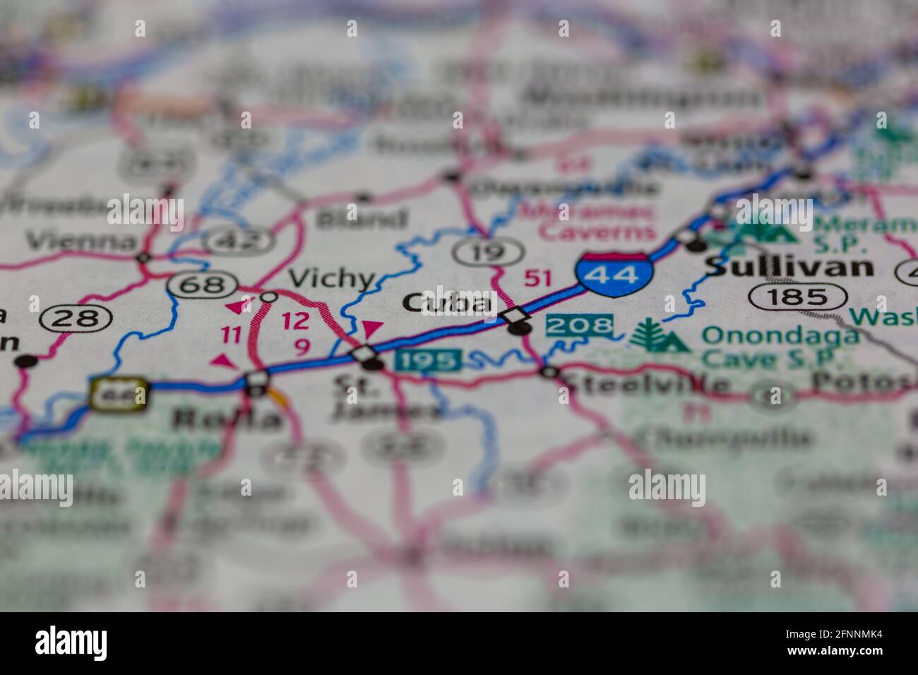 Kuba missouri auf einer karte -Fotos und -Bildmaterial in hoher ...