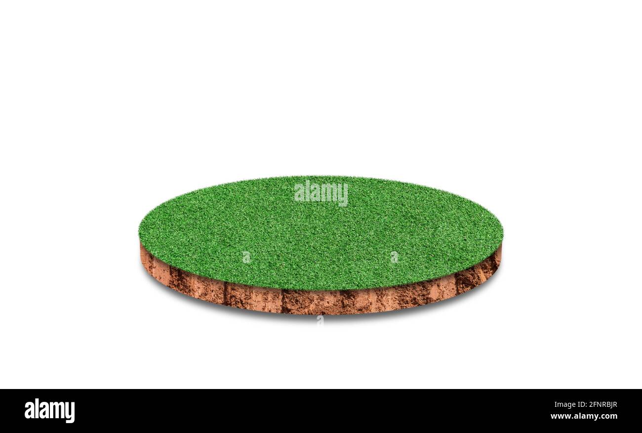 Cross section grass soil Ausgeschnittene Stockfotos und -bilder - Alamy