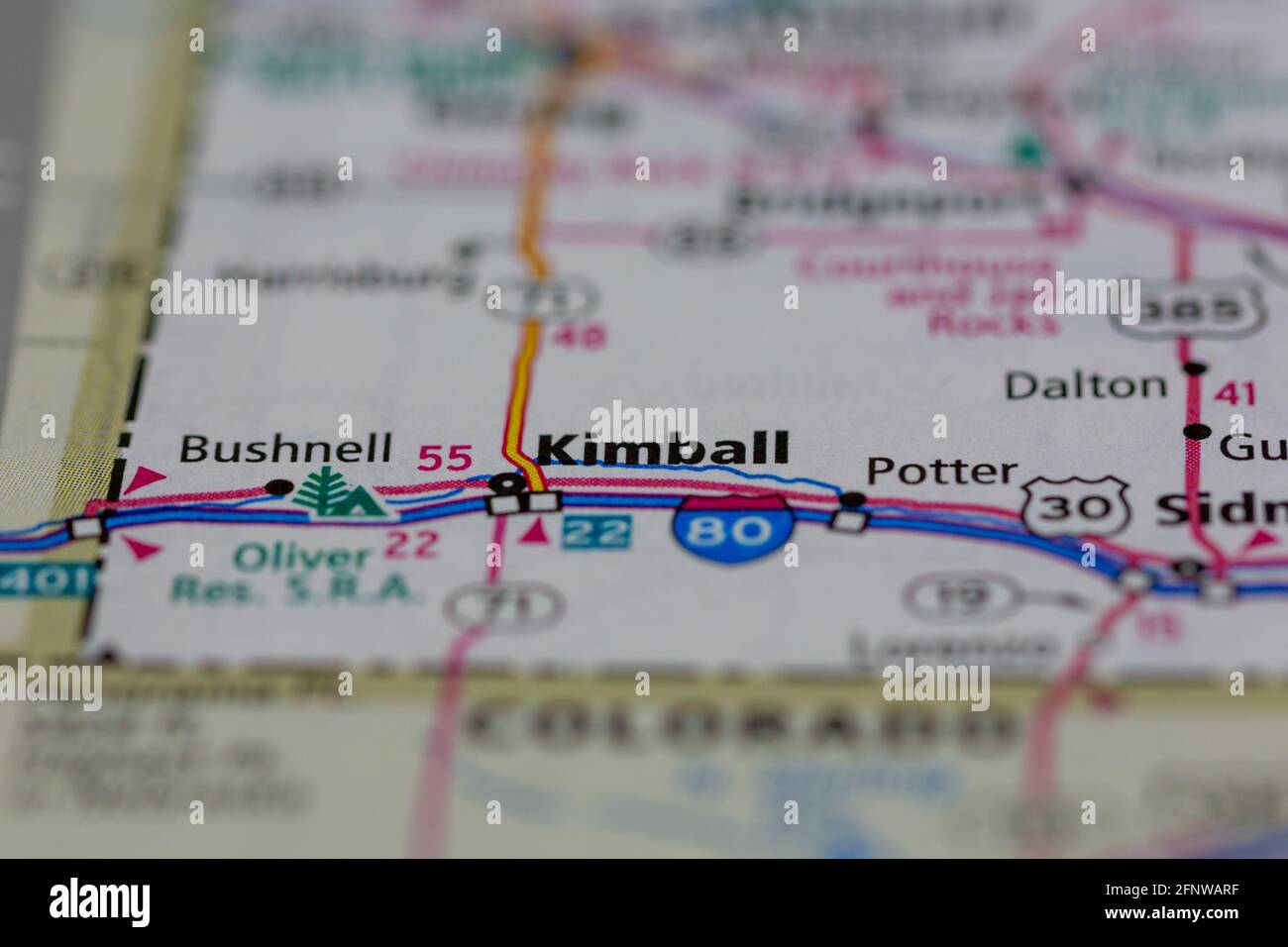 Kimball auf einer karte -Fotos und -Bildmaterial in hoher Auflösung – Alamy