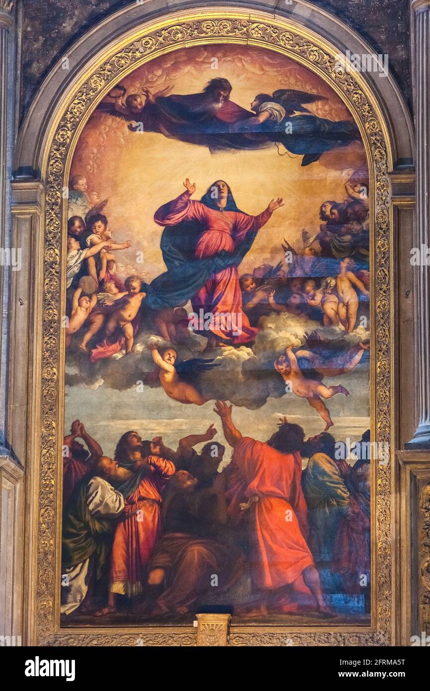 Venedig frari tizian frari annahme -Fotos und -Bildmaterial in hoher Auflösung – Alamy