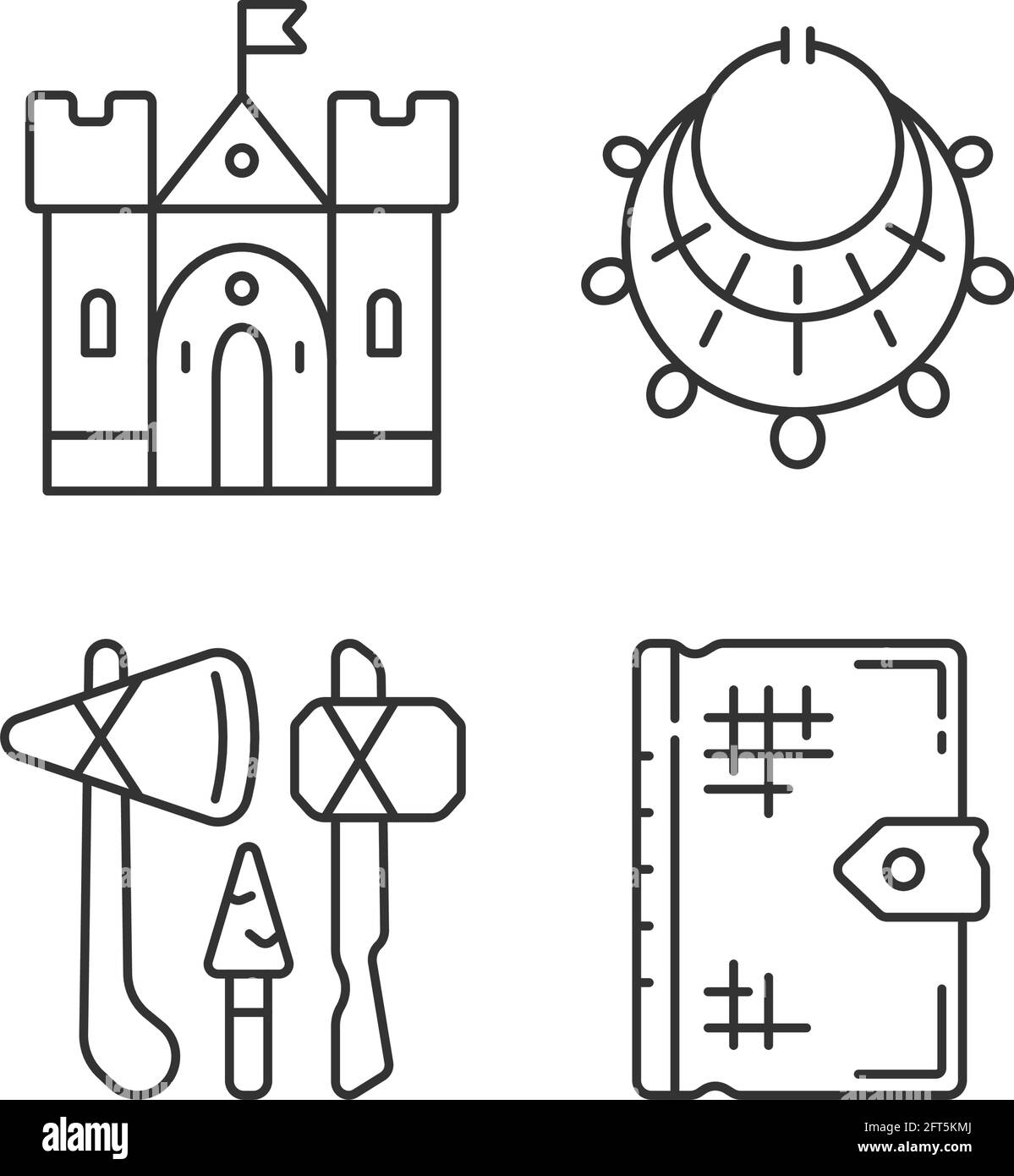 Ausgrabung schloss Stock-Vektorgrafiken kaufen - Alamy