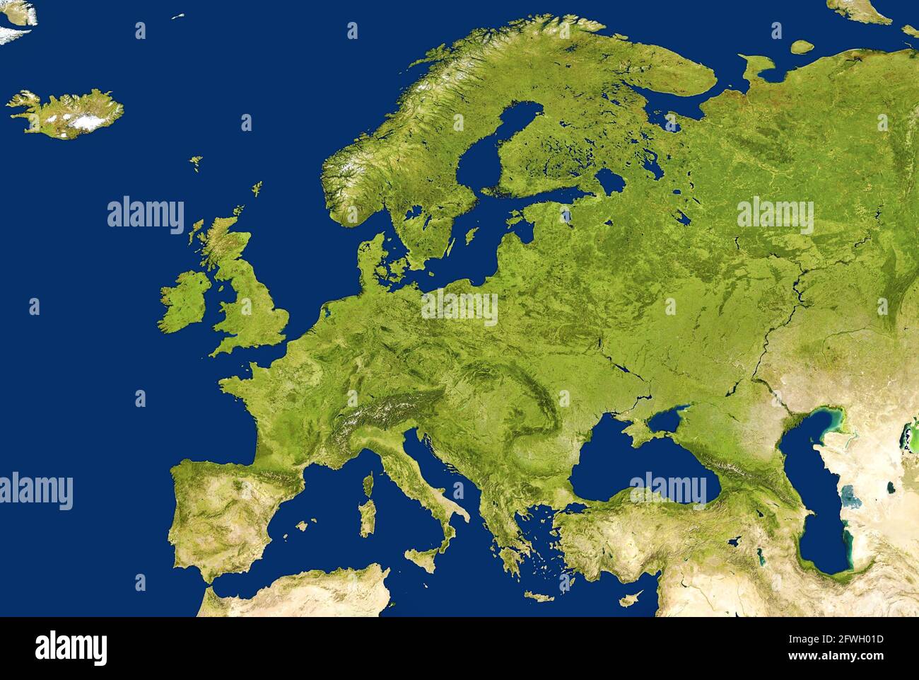 Europe Map Satellite Stockfotos und -bilder Kaufen - Alamy