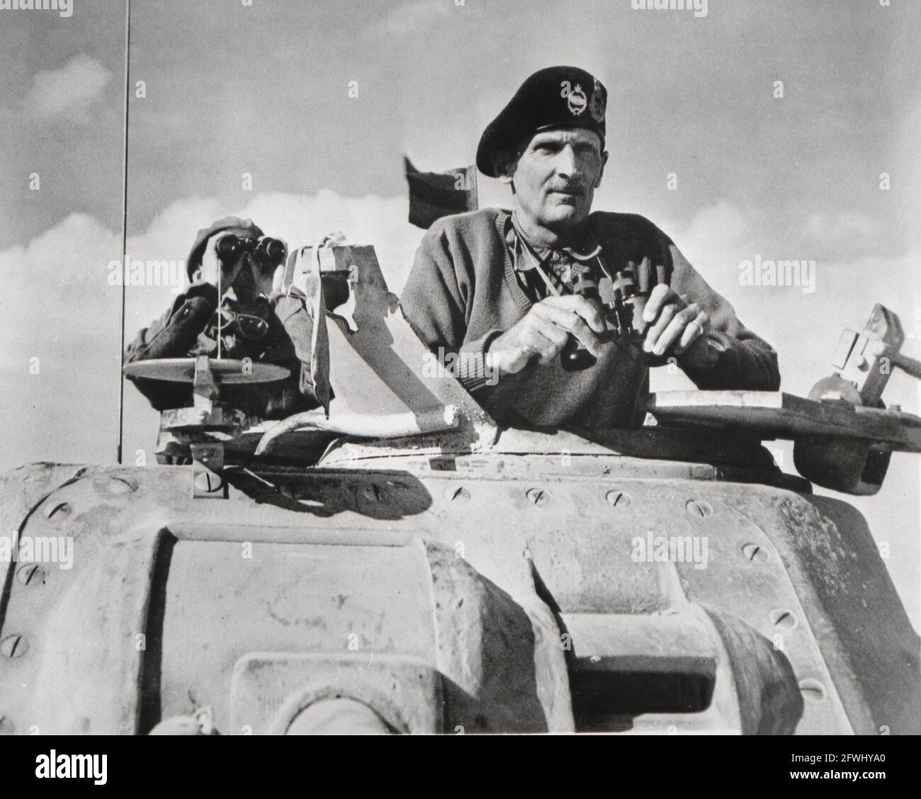 Zweiter Weltkrieg Britischer General Bernard Montgomery 8. Armee M3 ...