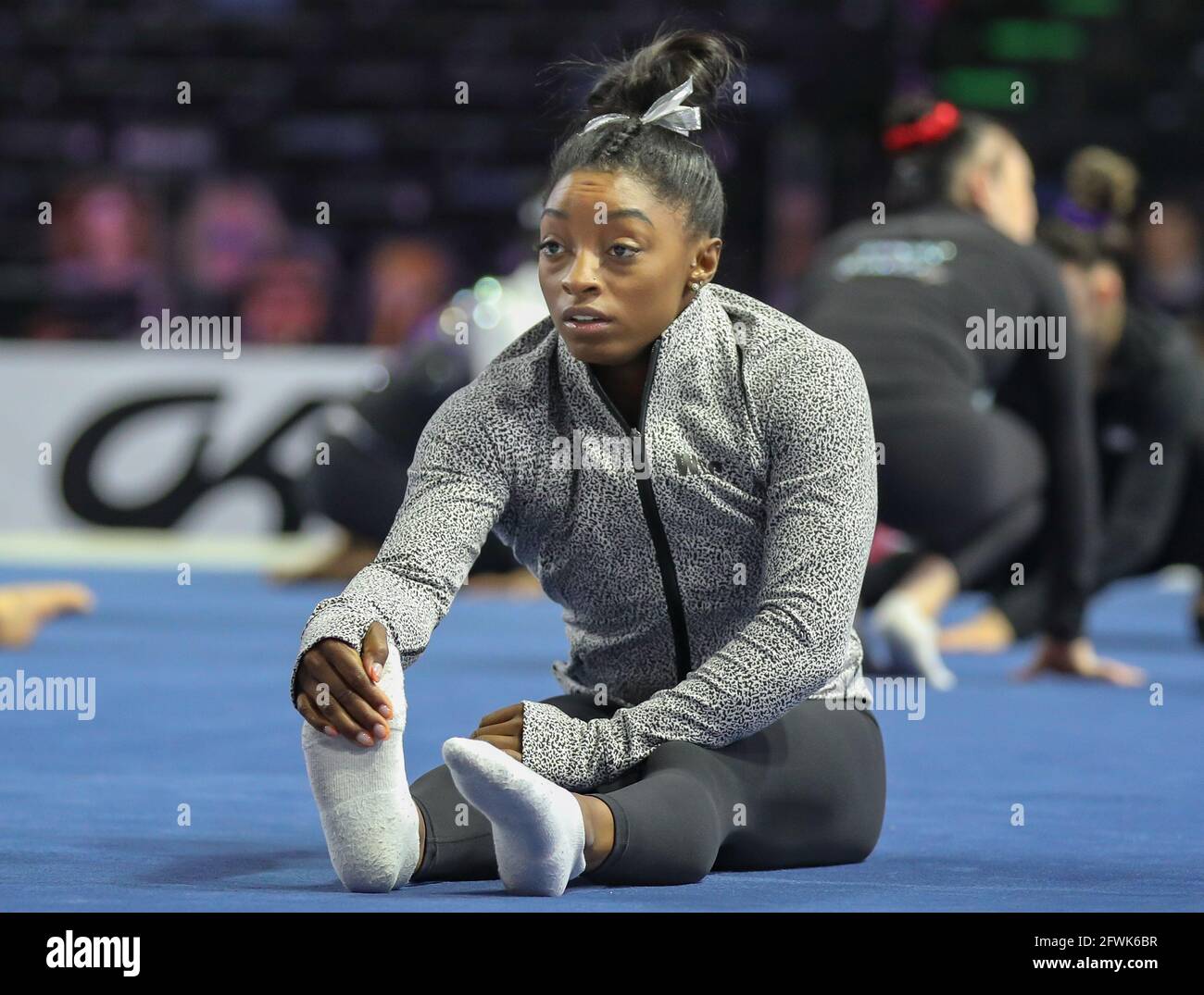22. Mai 2021: Die Top-US-Turnerin Simone Biles zieht sich vor dem GK U ...