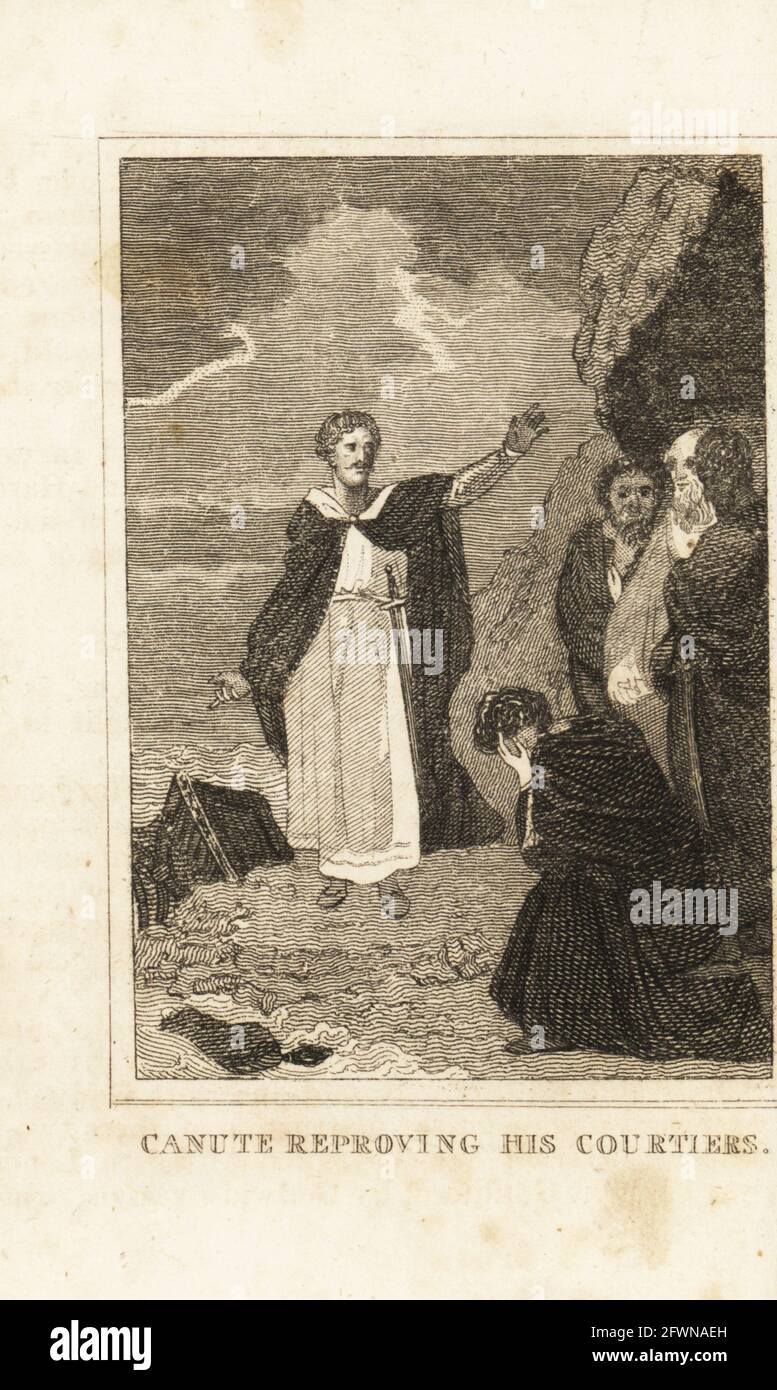 König Knut der große von Dänemark; England und Norwegen (gestorben 1035 ...