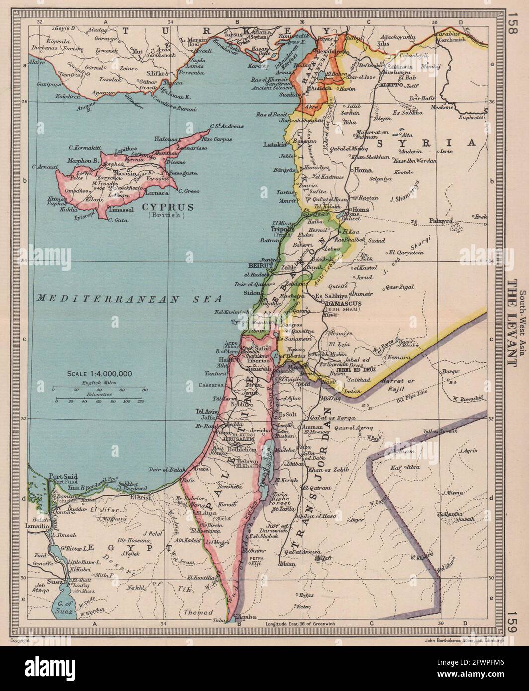 Palestine map -Fotos und -Bildmaterial in hoher Auflösung – Alamy