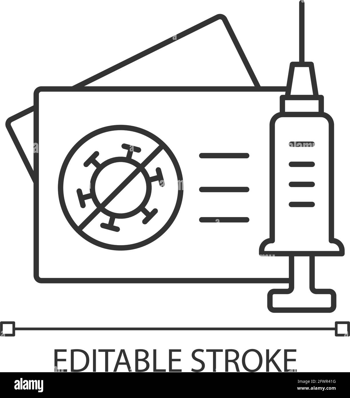 Impfpass und impfung Stock-Vektorgrafiken kaufen - Seite 3 - Alamy