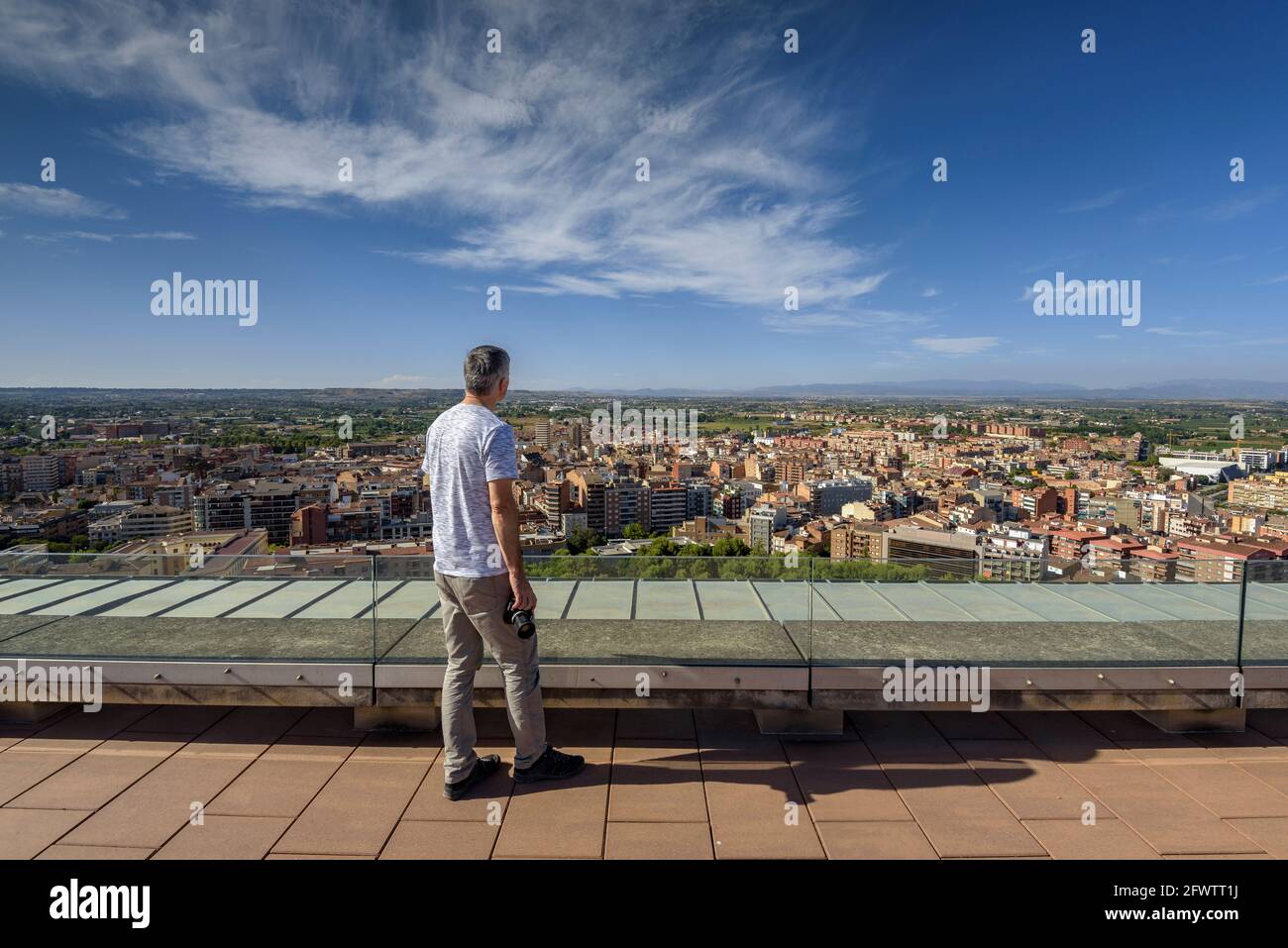 Blick von der Terrasse des Castell del Rei oder des Schlosses La Suda ...
