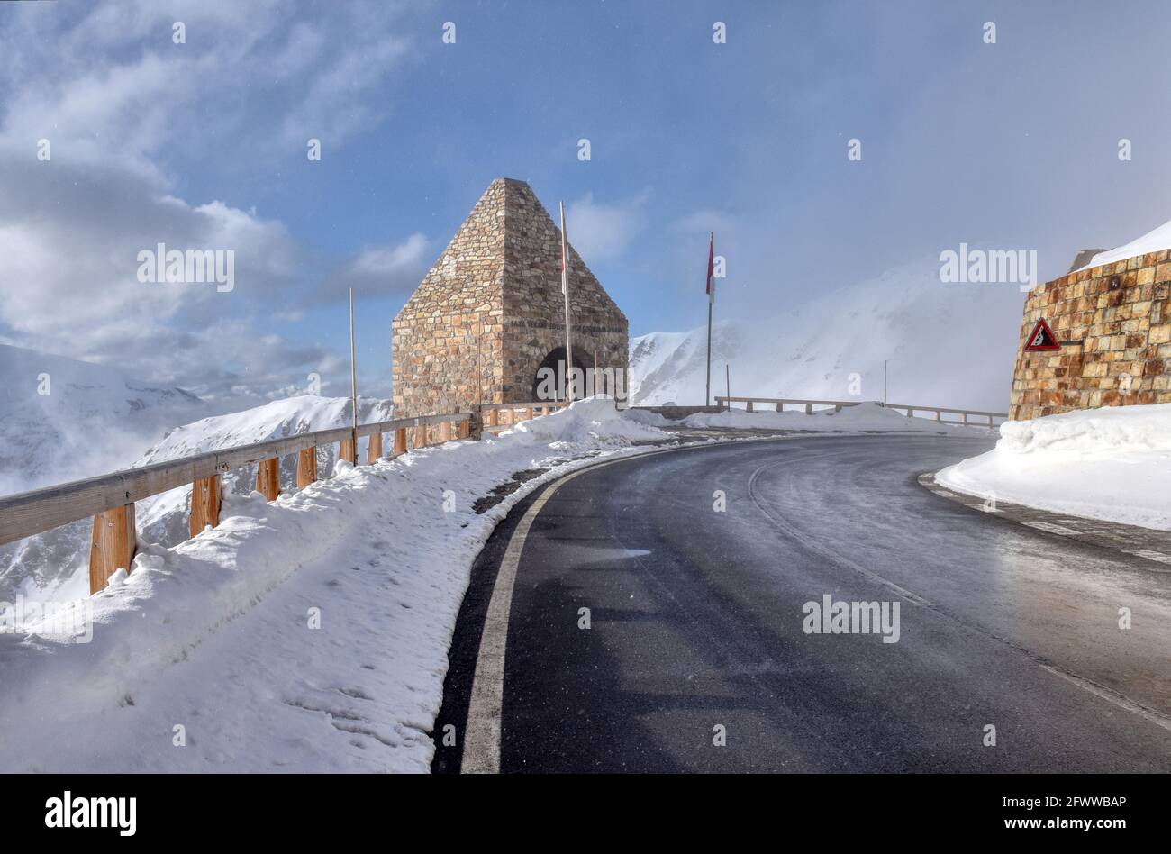 Großglockner, Großglockner Hochalpenstraße, Fuschertörl, Straße ...