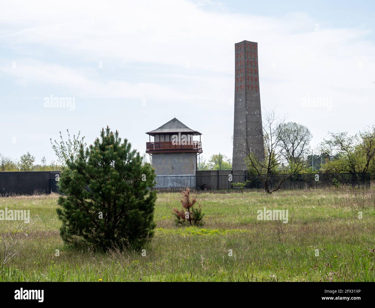 Baracke des Konzentrationslagers Sachsenhausen bei Oranienburg ...