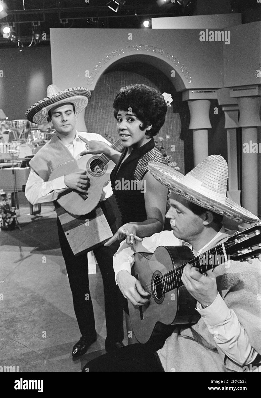 National Song Contest 1966. Milly Scott mit Fernando und Filippo, 5 ...