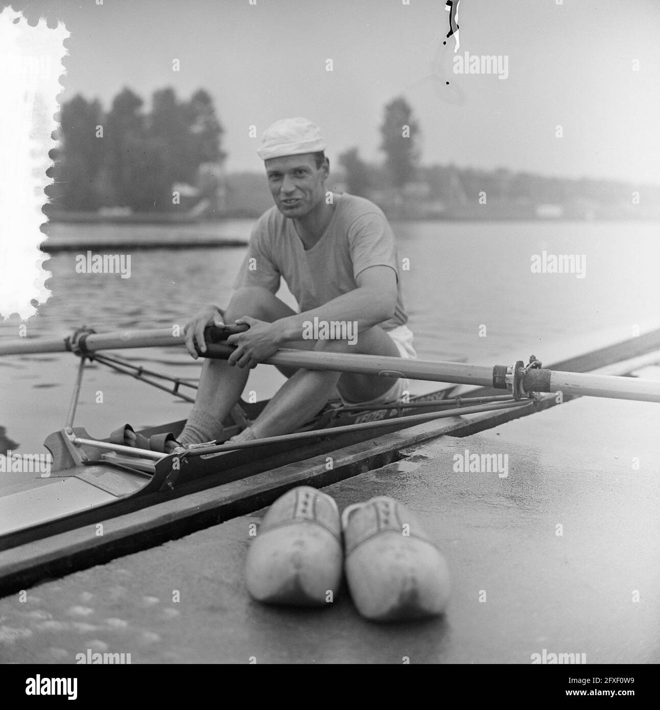 Training European Ruder Championships, Training Skiffeur Rob Groen, 3 ...