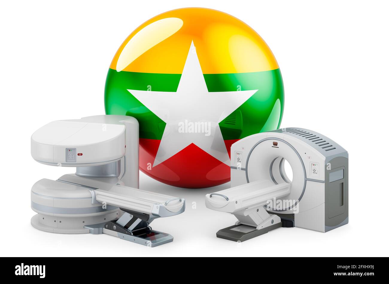 MRT und CT-Diagnostik, Forschungszentren in Myanmar. MRT-Gerät und CT ...