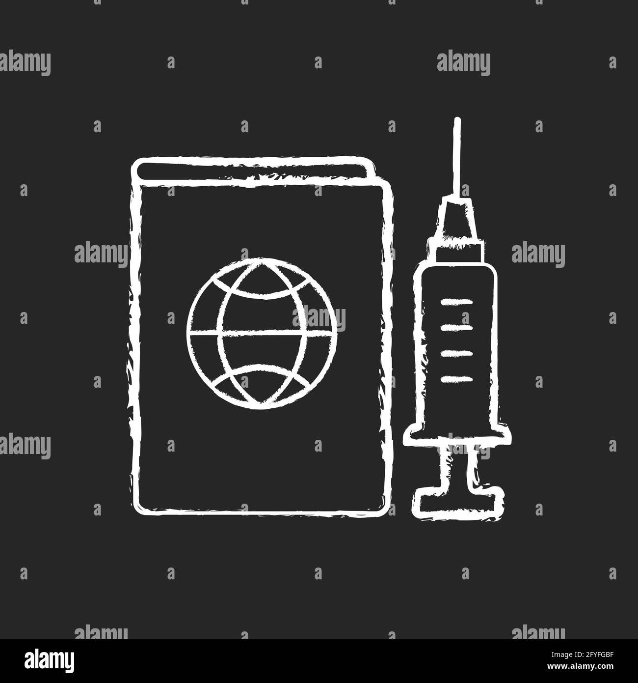 Impfkarte auf weißem hintergrund Stock-Vektorgrafiken kaufen - Alamy