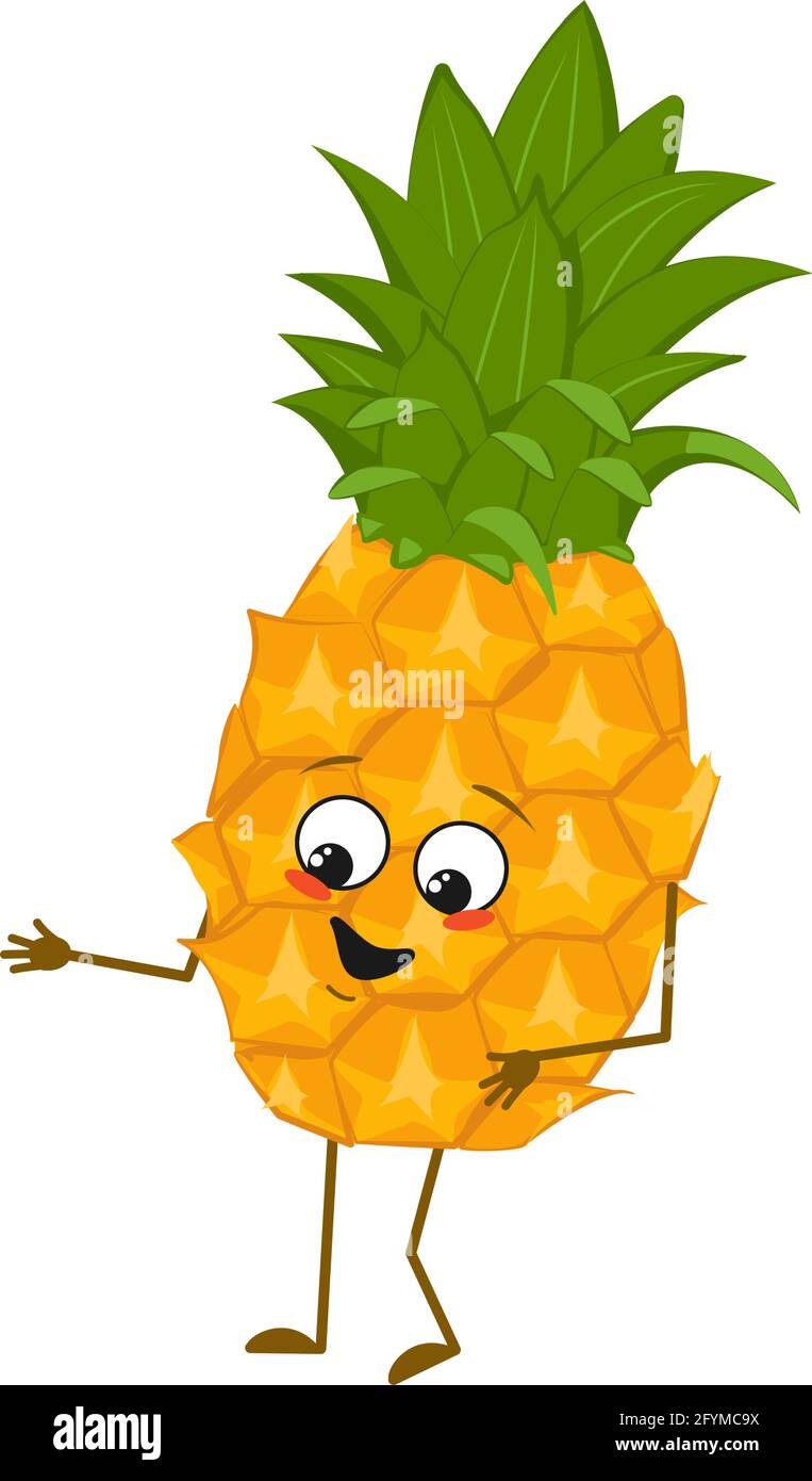 Cartoon happy pineapple -Fotos und -Bildmaterial in hoher Auflösung – Alamy