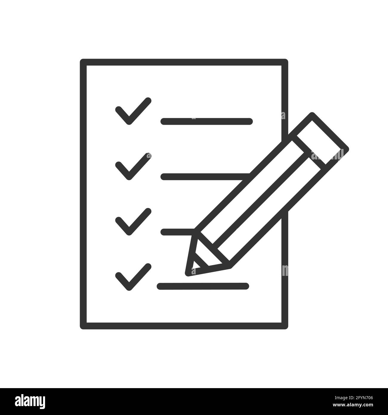 Checkliste piktogramm Stock-Vektorgrafiken kaufen - Alamy