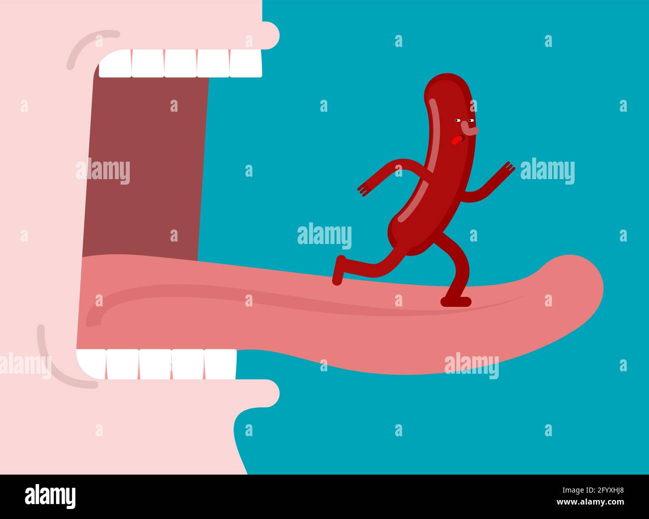 Wurst emoticon Stock-Vektorgrafiken kaufen - Alamy