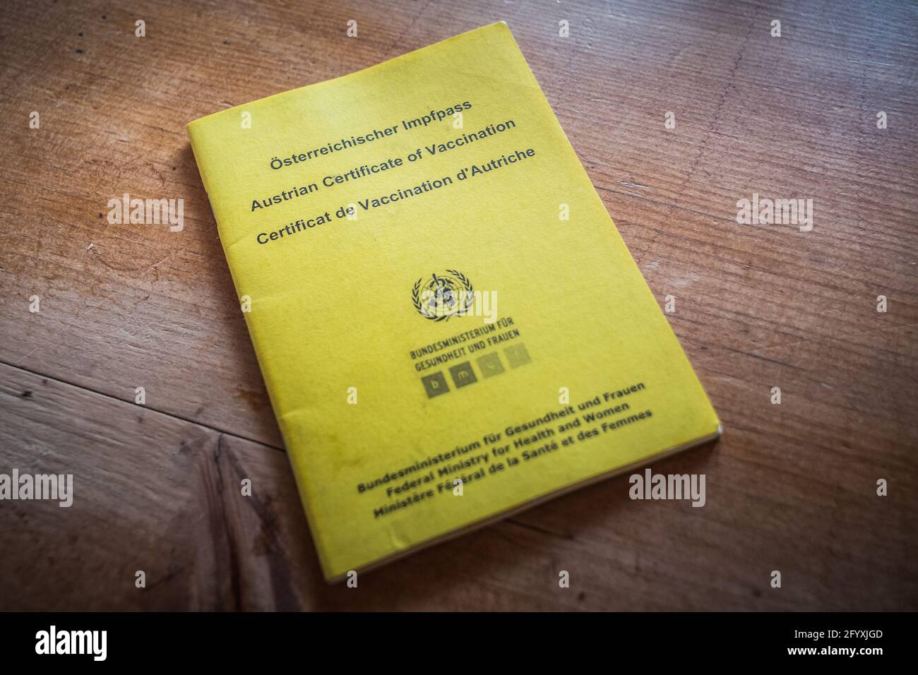Wien, Österreich - Mai 30 2021: Österreichischer Impfpass, genannt ...