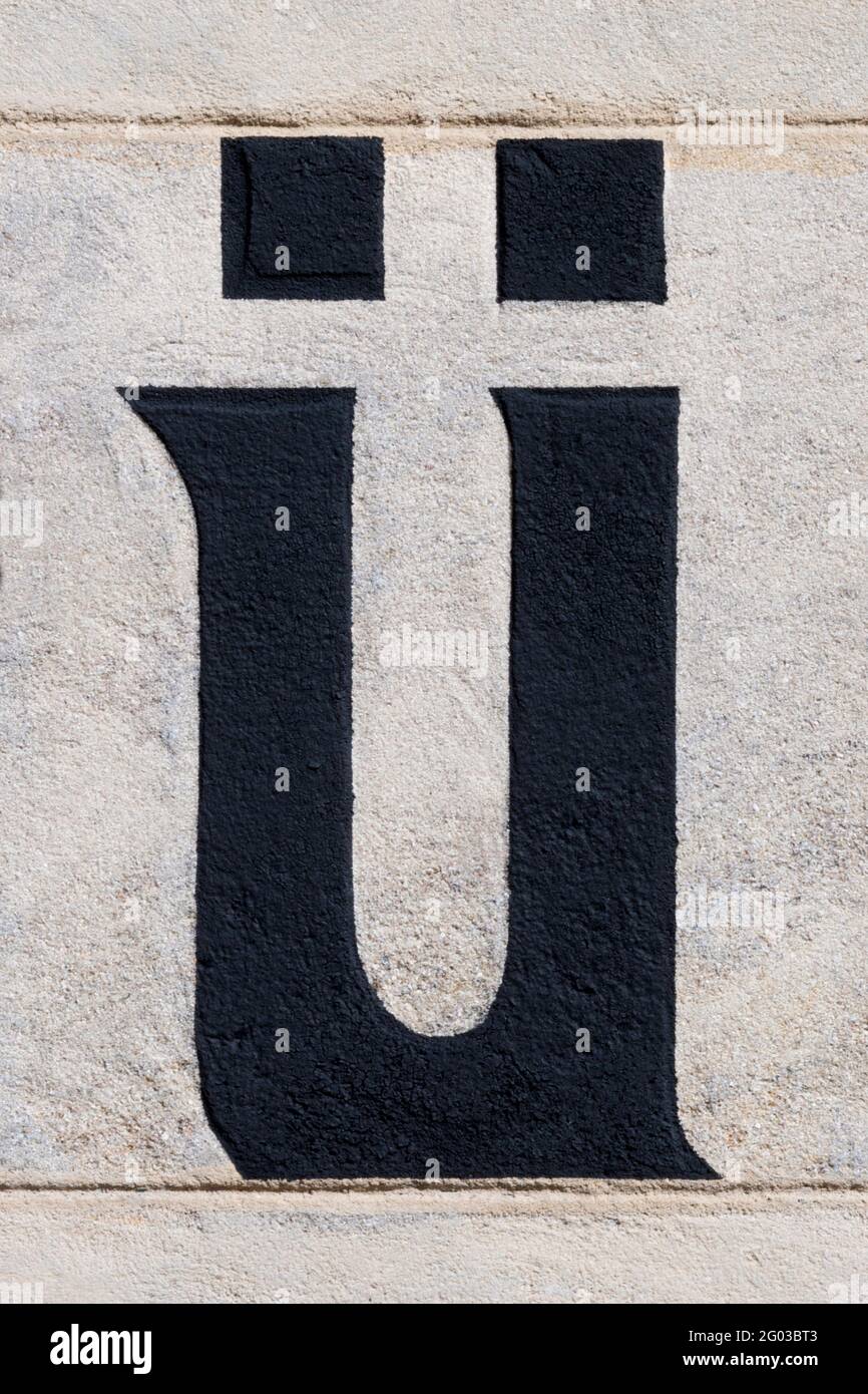 Umlaut u -Fotos und -Bildmaterial in hoher Auflösung – Alamy