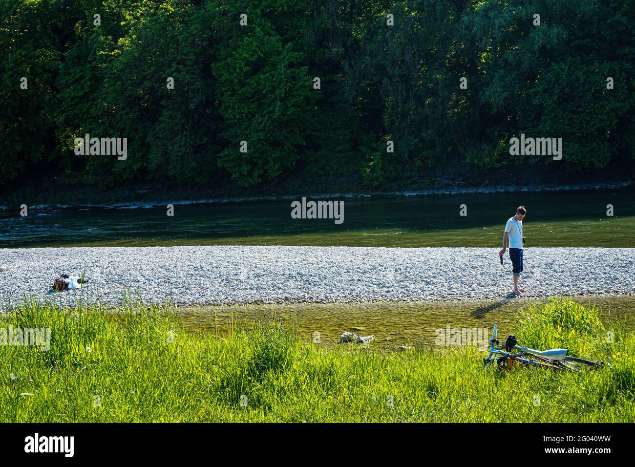Isar Strand Stockfotos und -bilder Kaufen - Alamy