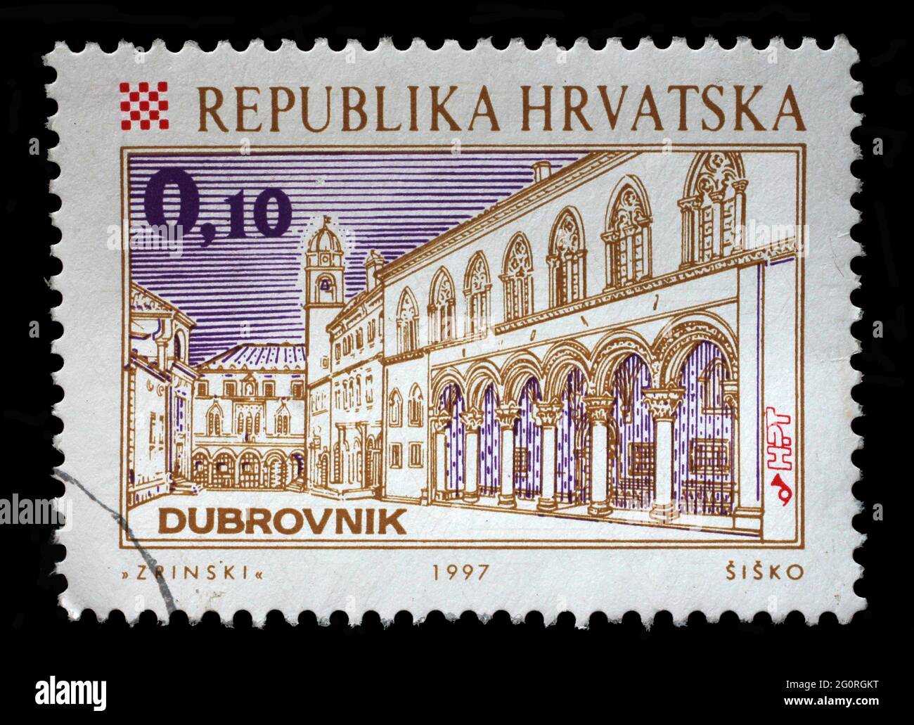 Croatian postage stamp -Fotos und -Bildmaterial in hoher Auflösung – Alamy