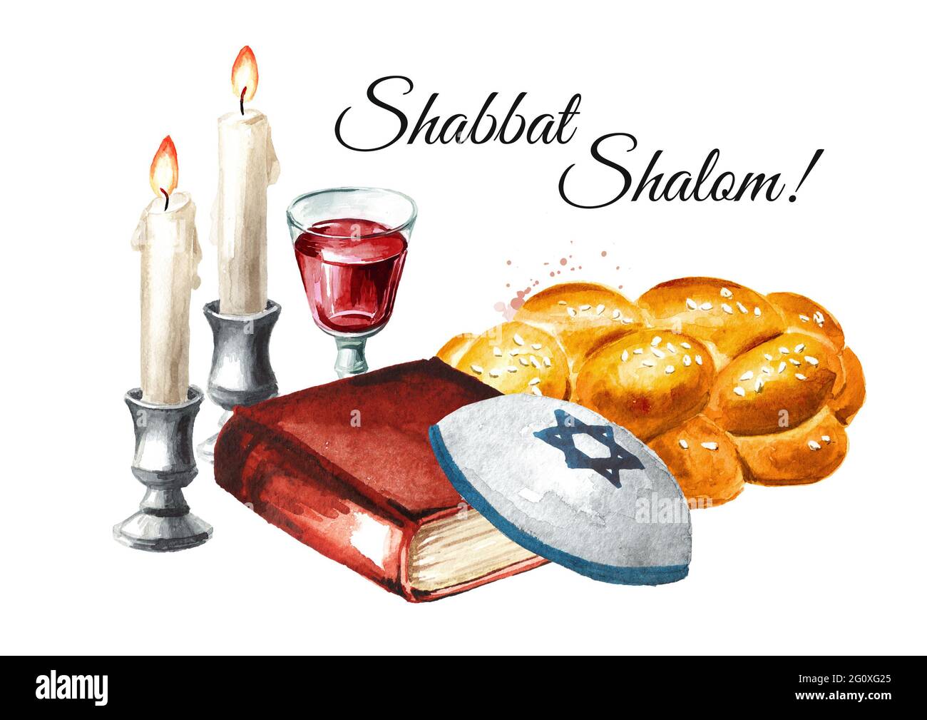 Shabbat Shalom Karte, traditionelle jüdische Feier oh der Shabbat ... Shabbat Shalom Karte, traditionelle jüdische Feier oh der Shabbat ...