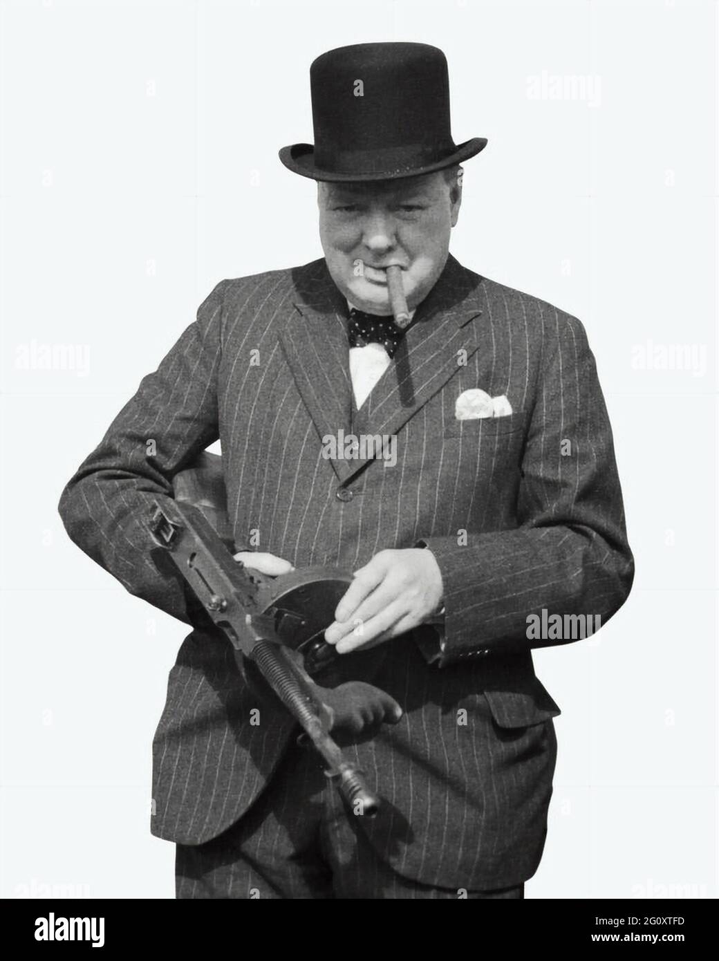 Winston Churchill Mit Maschinenpistole Stockfotos und -bilder Kaufen ...