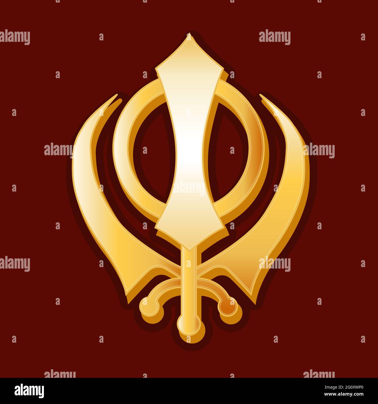 Emblem des sikhismus Stockfotos und -bilder Kaufen - Alamy