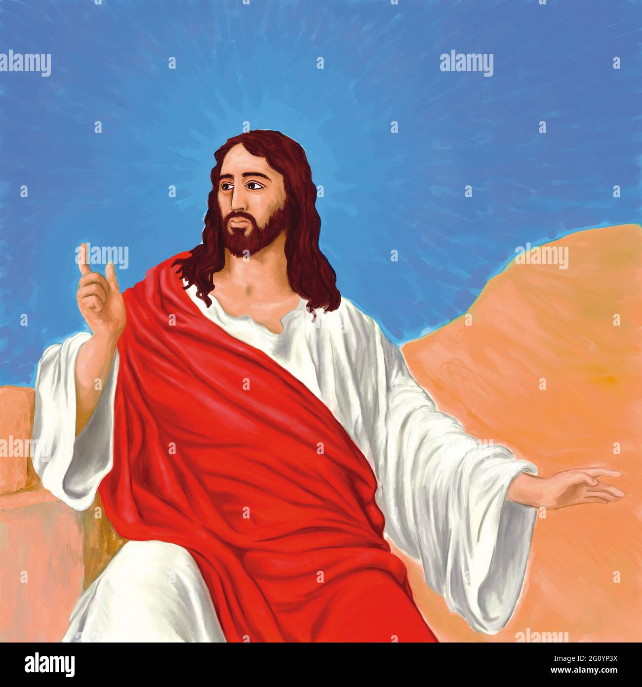 Jesus christ halo illustration -Fotos und -Bildmaterial in hoher ...