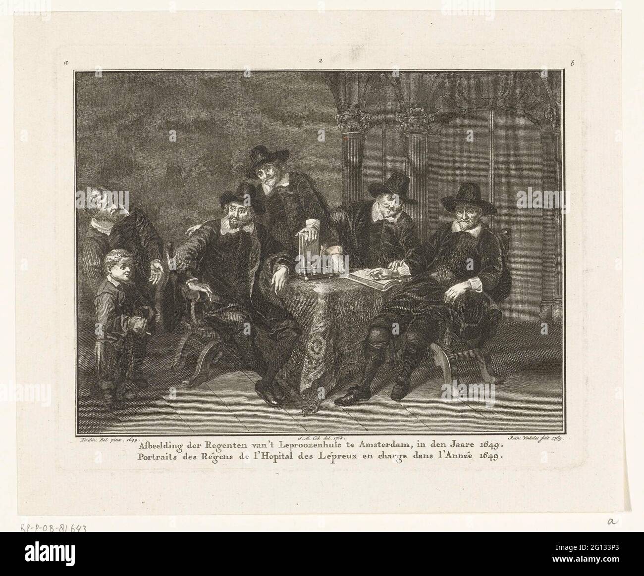 Die Regenten des Leprozen-Hauses, 1649; Bild der Regenten von 't ...