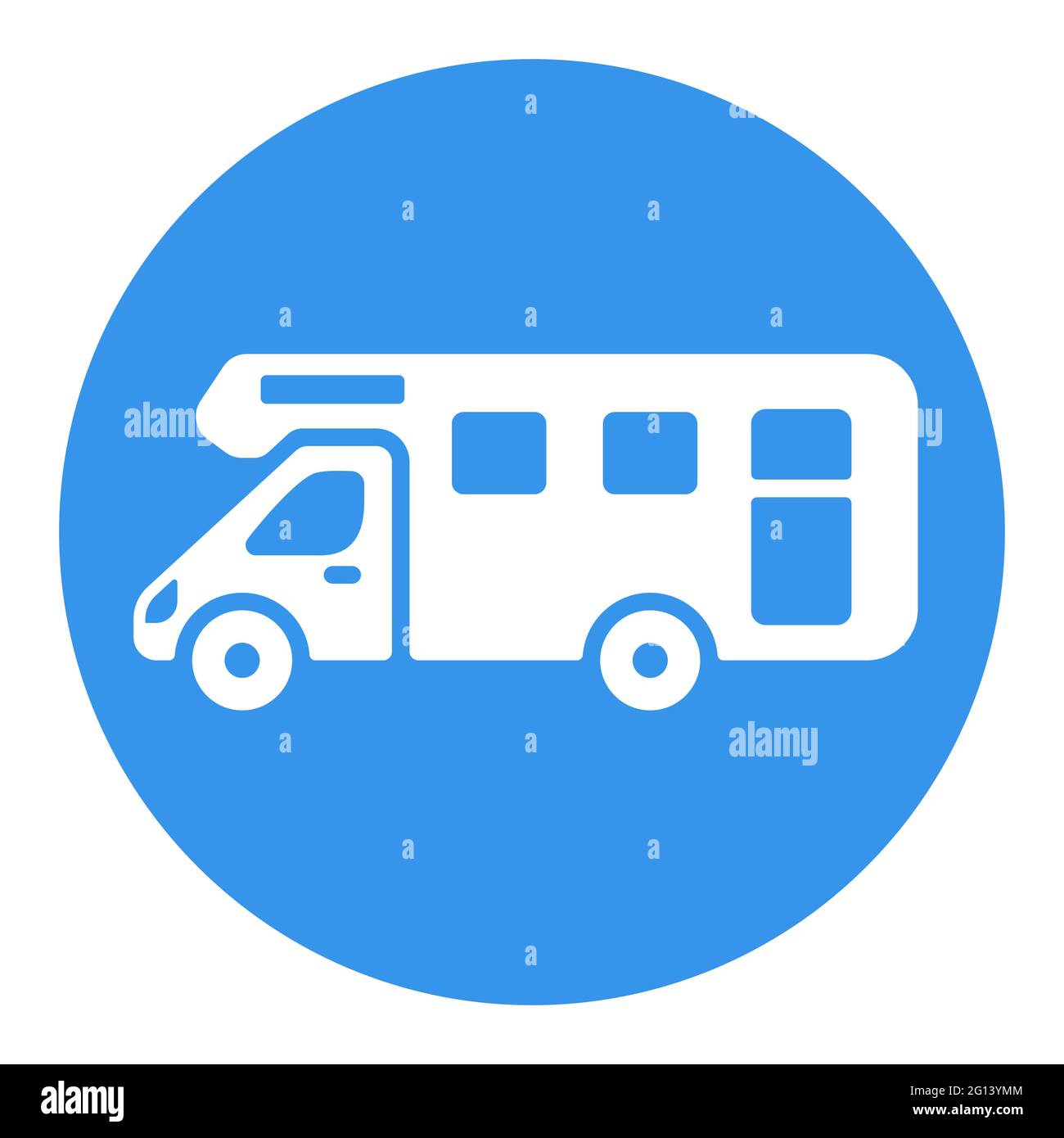 Mobilheim Wohnmobil Wohnwagen Anhänger Fahrzeug flache Vektor weiße ...