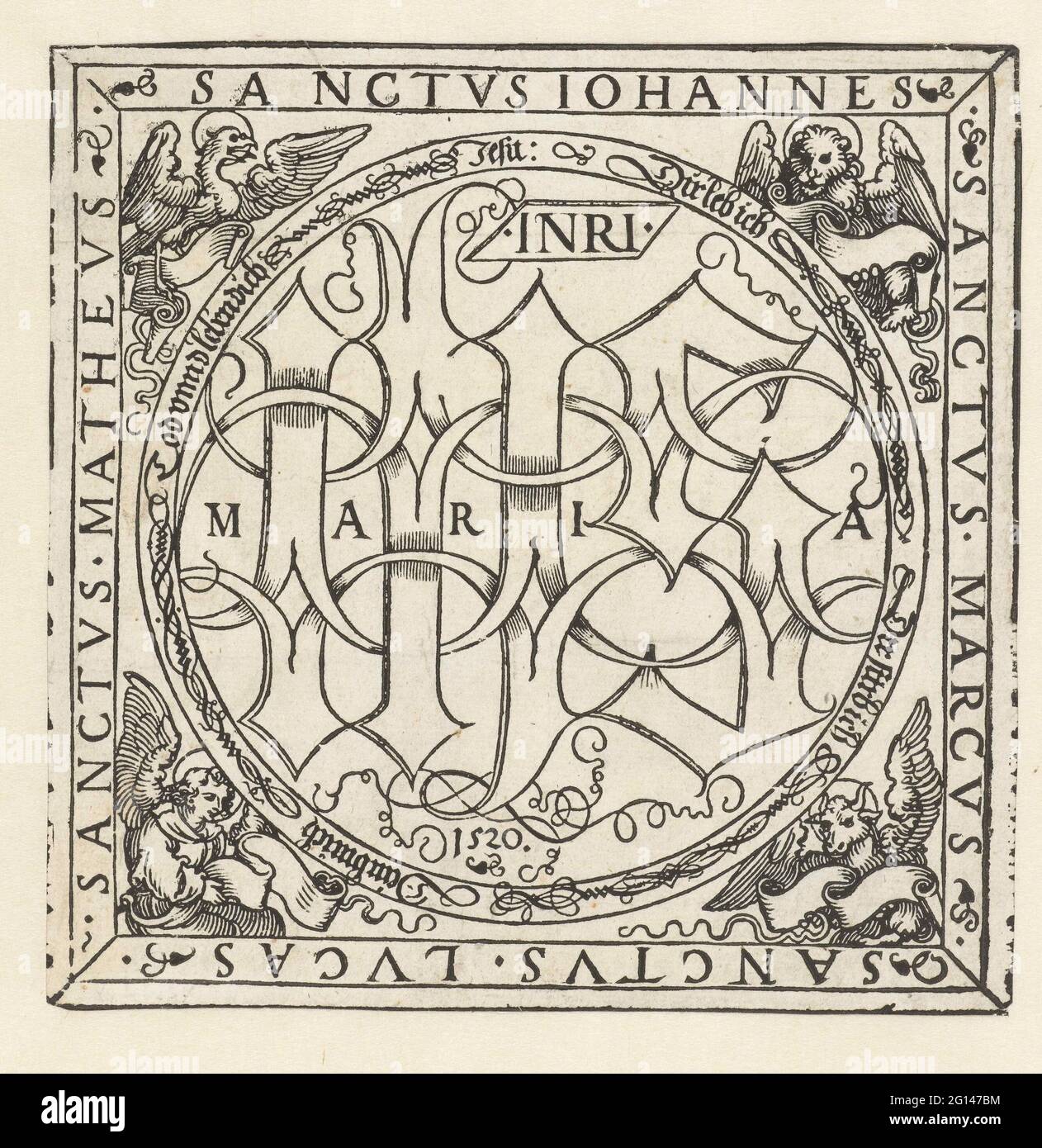 Monogramm Christi; das Christus-Monogramm zu Burgkmair der Name Maria ...