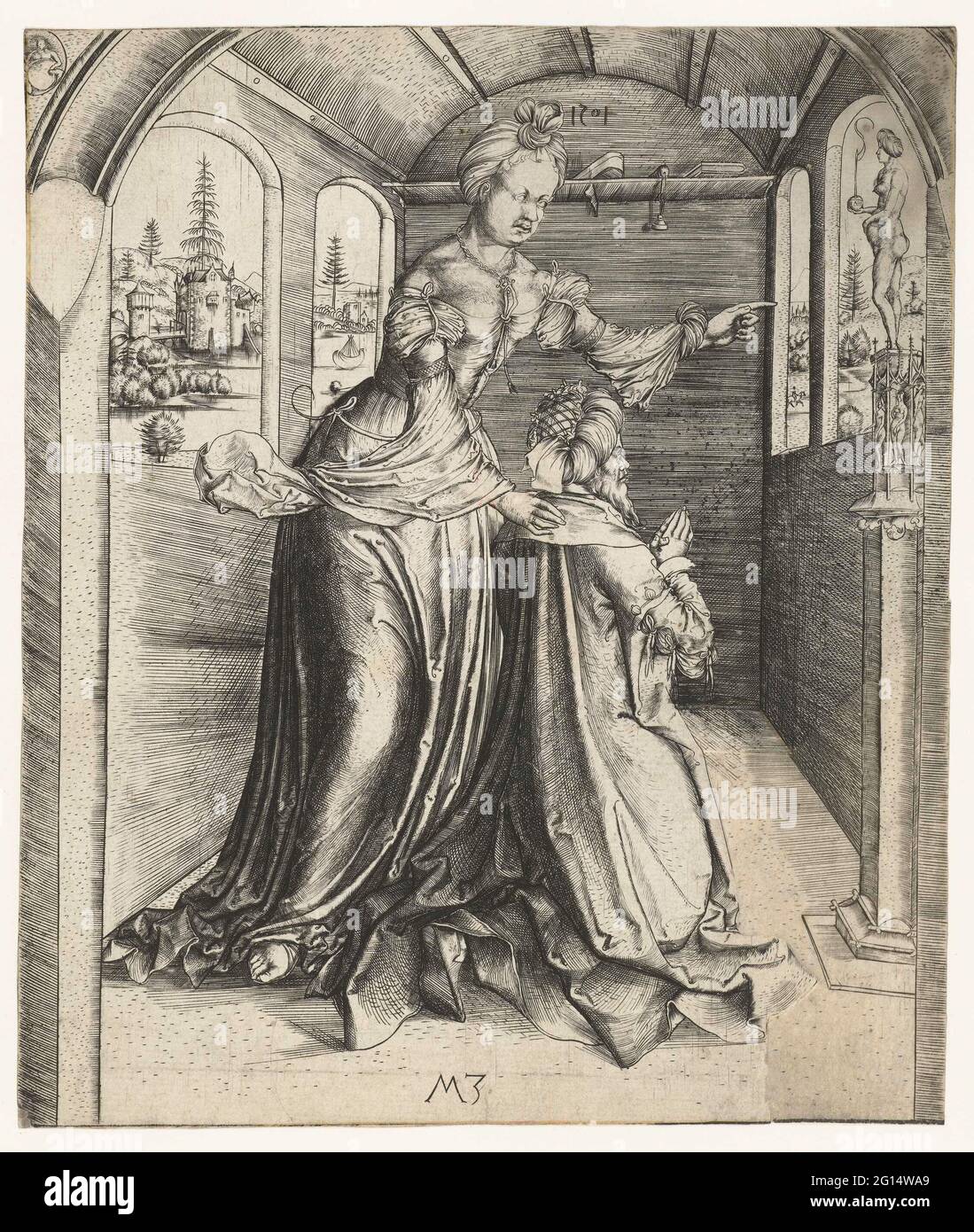 Frau kniet und zeigt -Fotos und -Bildmaterial in hoher Auflösung – Alamy