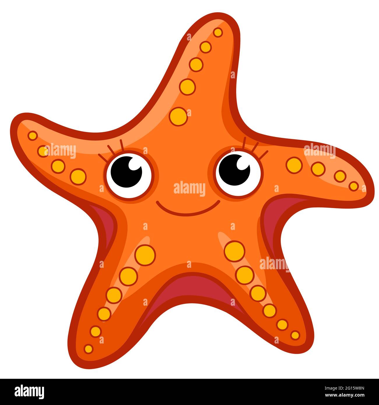 Niedliche Seesterne Cartoon. Seesterne Clipart-Abbildung ...