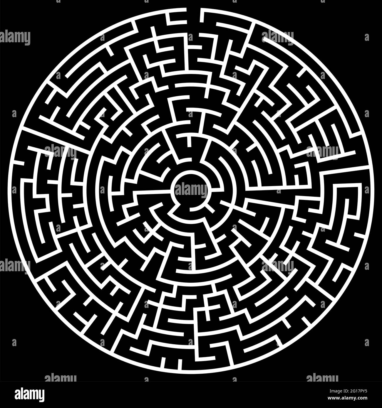 Lösbare Labyrinth Labyrinth-Vektor-Ilustration – Stock-Vektor ...