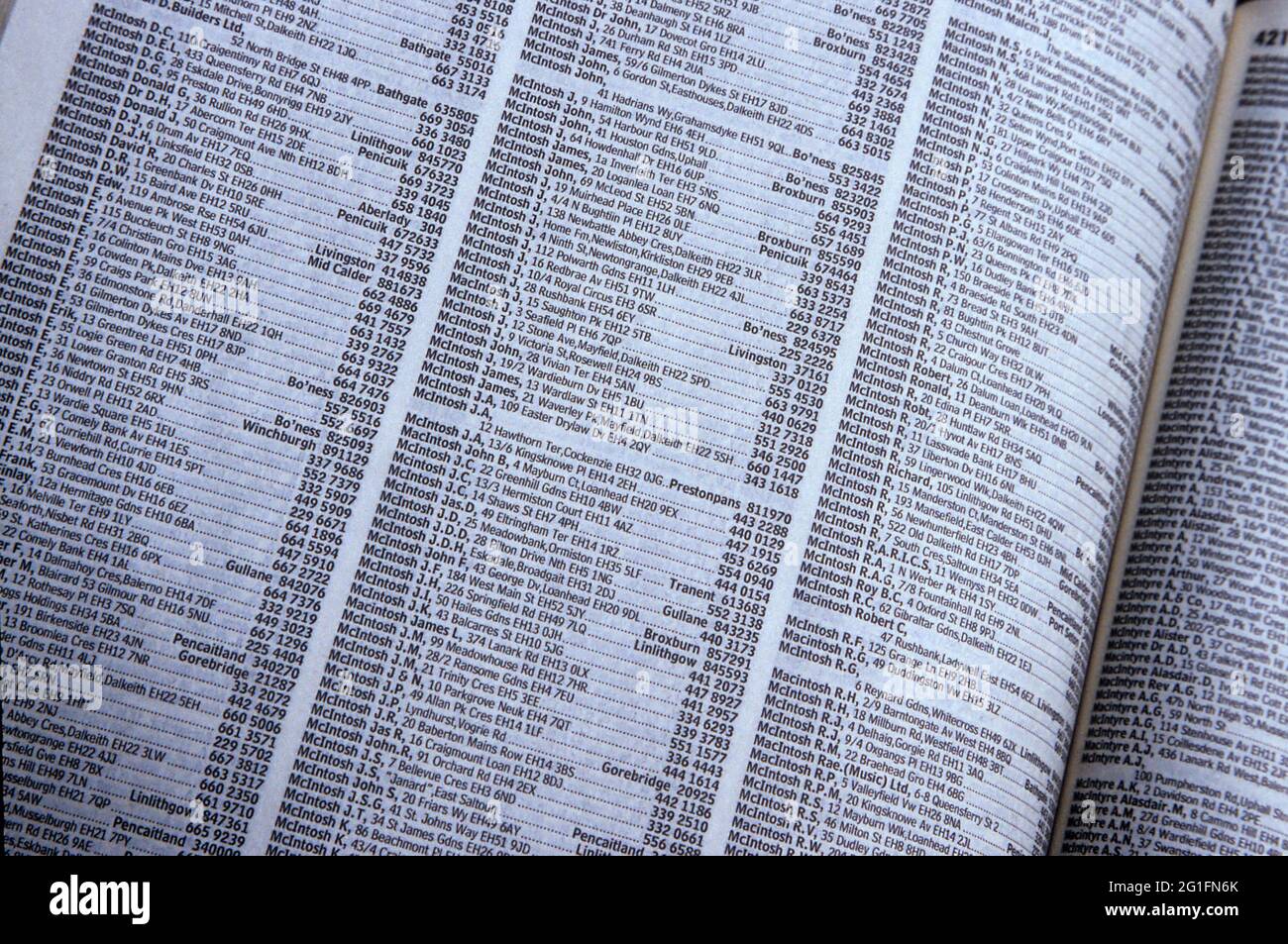Telephone directory -Fotos und -Bildmaterial in hoher Auflösung – Alamy