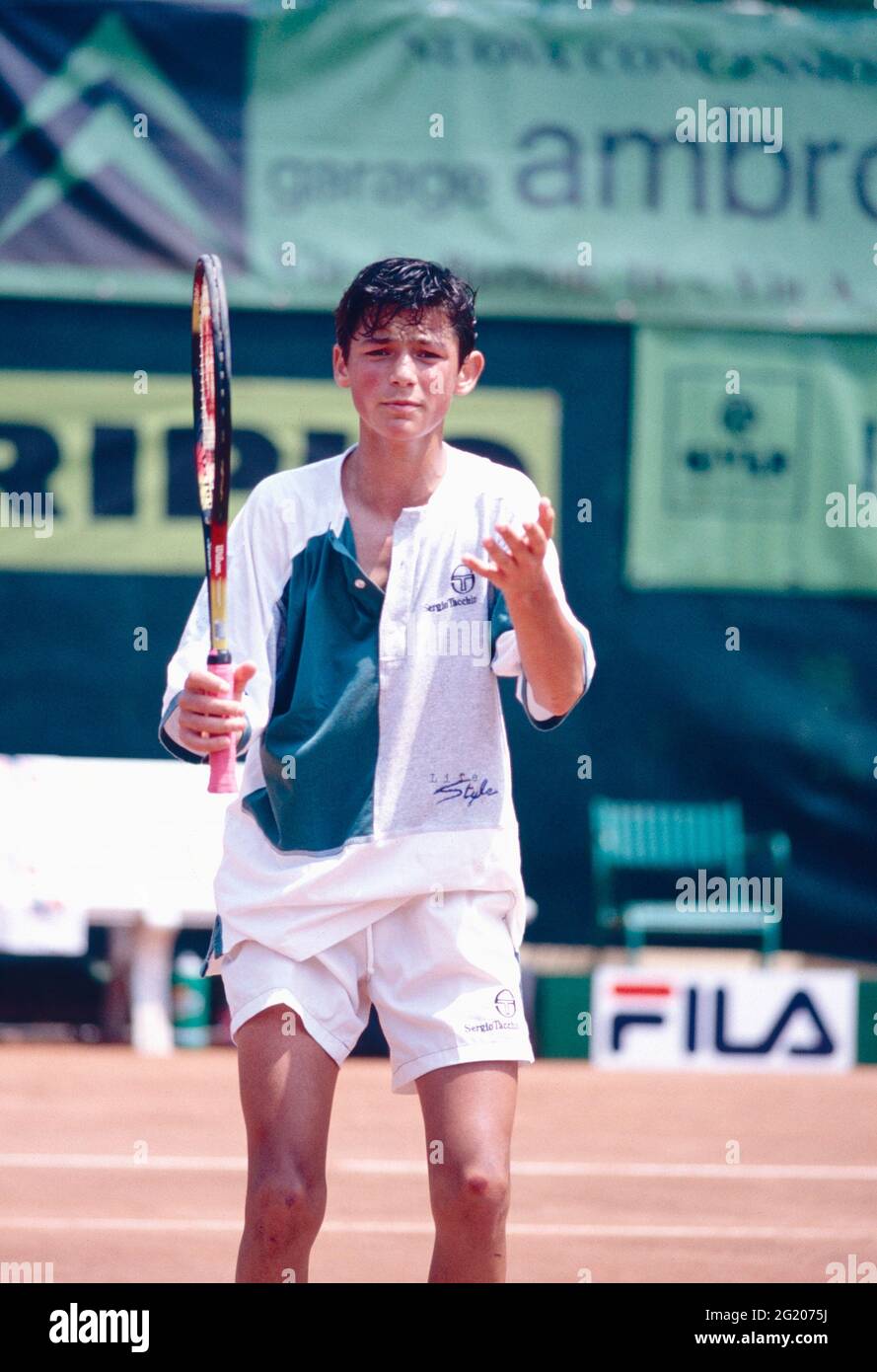 Italienischer Tennisspieler Federico Luzzi, Avvenire, Mailand 1995 ...