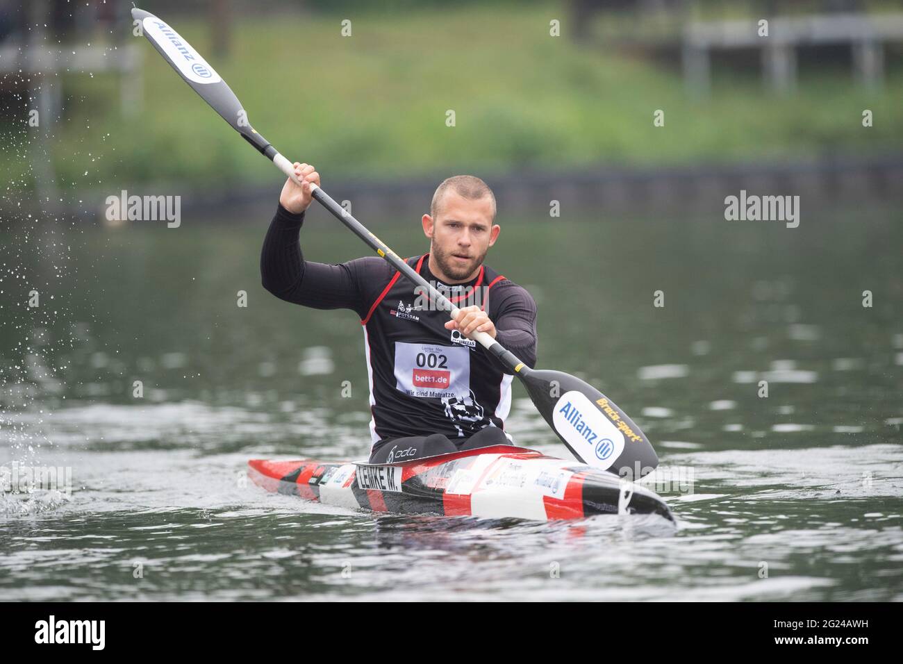 Duisburg, Deutschland. Juni 2021. Max LEMKE (KC Potsdam) Männerkanu K1 ...