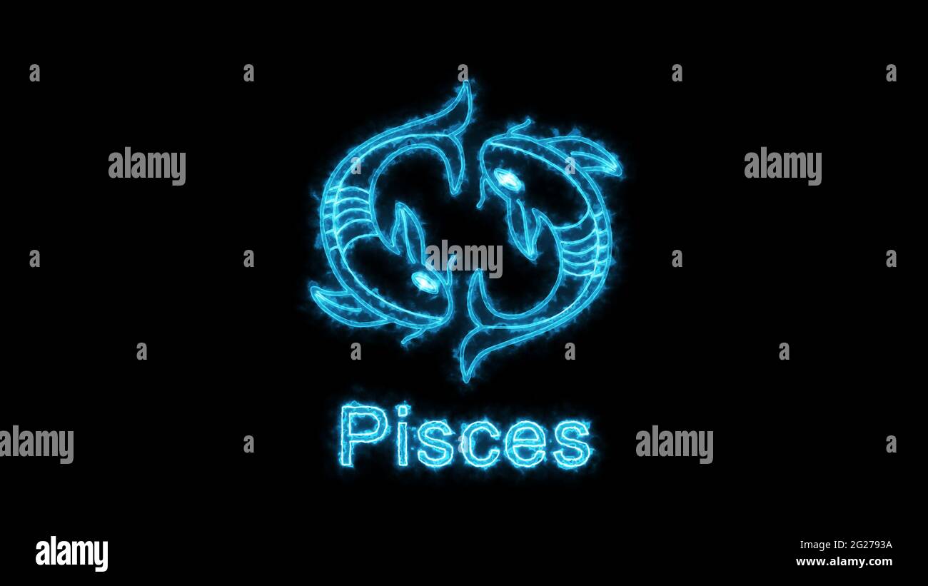 Pisces zodiac sign icon sign -Fotos und -Bildmaterial in hoher ...