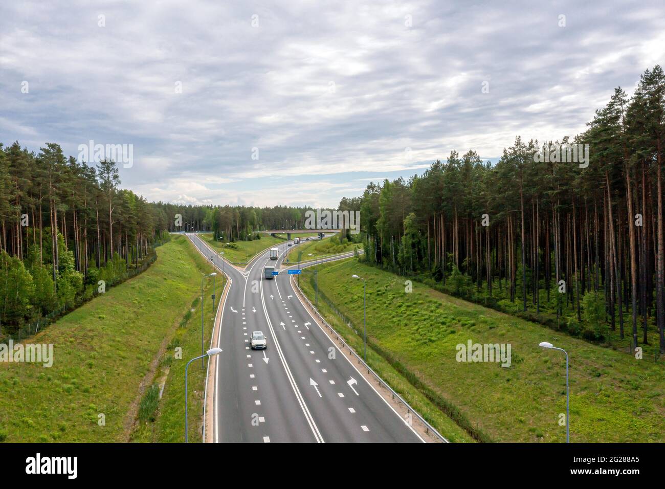 Autobahn A1 Via Baltica (zwischen Vilnius, Riga und Tallinn ...