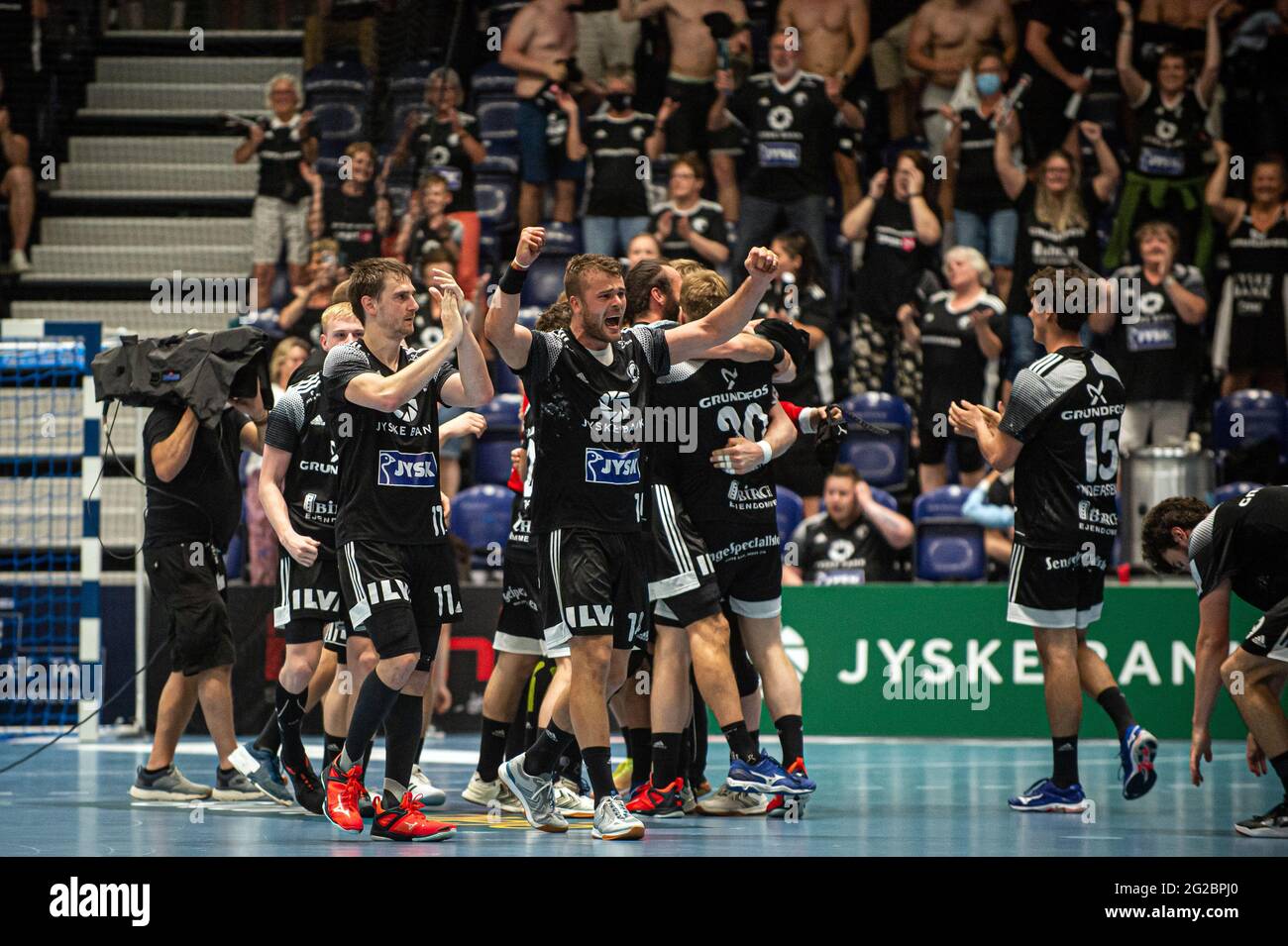 Aalborg Handball Bjerringbro Silkeborg Handball Stockfotos und -bilder ...
