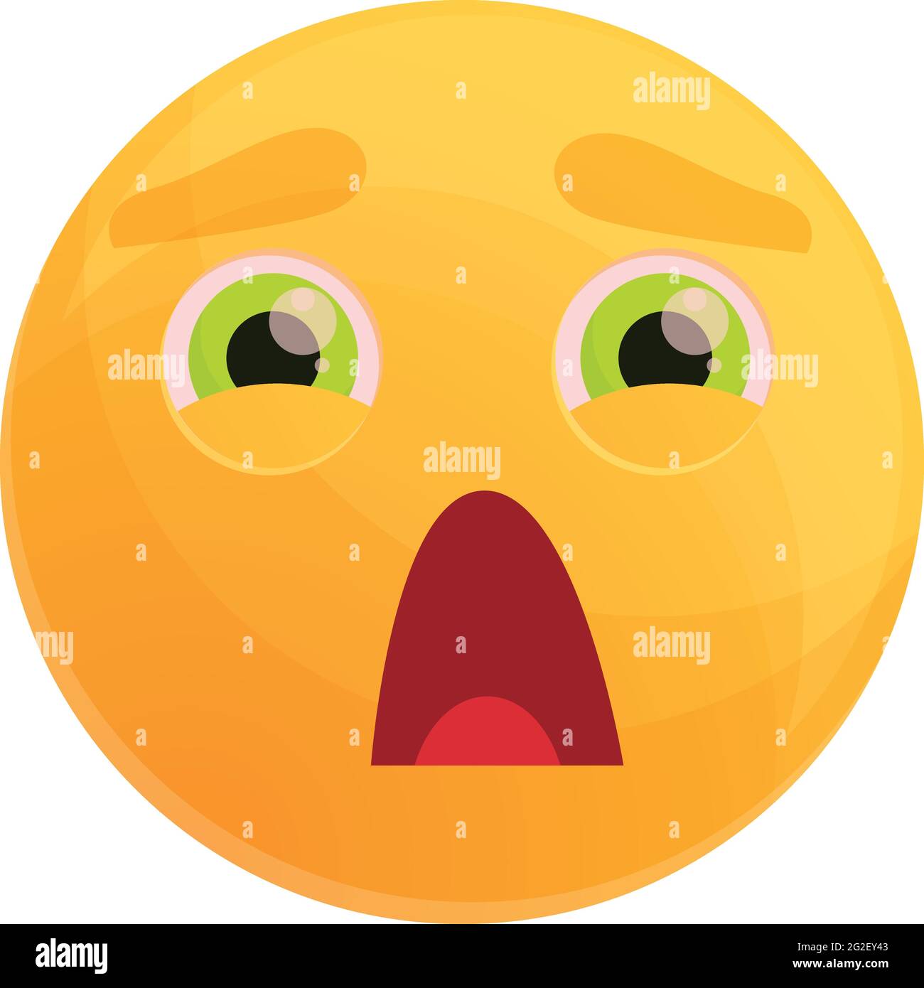 Symbol „Angst vor dem Lächeln“. Cartoon von Lächeln Angst Vektor-Symbol ...