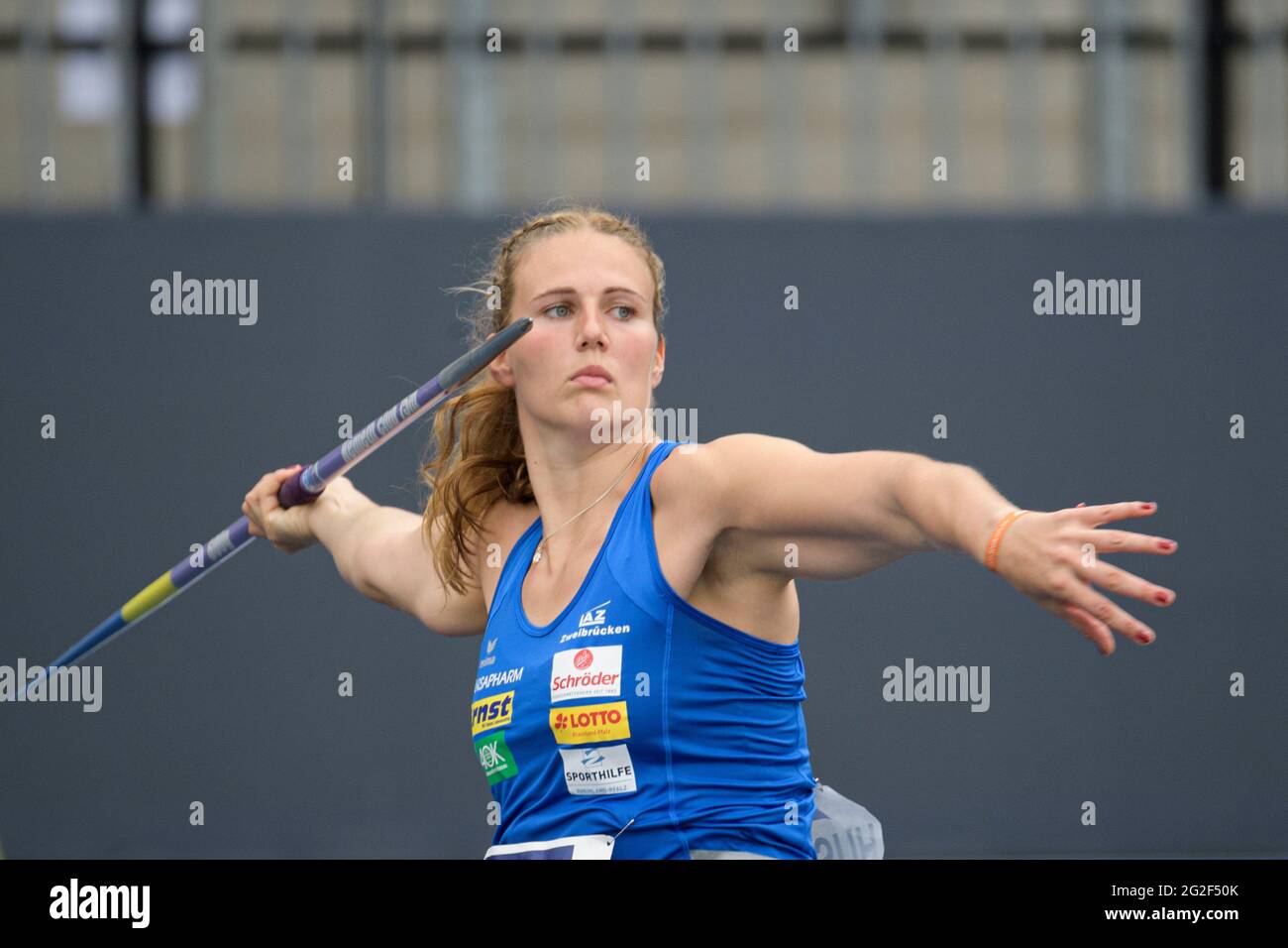 Sieger, Deutscher Meister, Speerwerfer Christin HUSSONG (LAZ ...