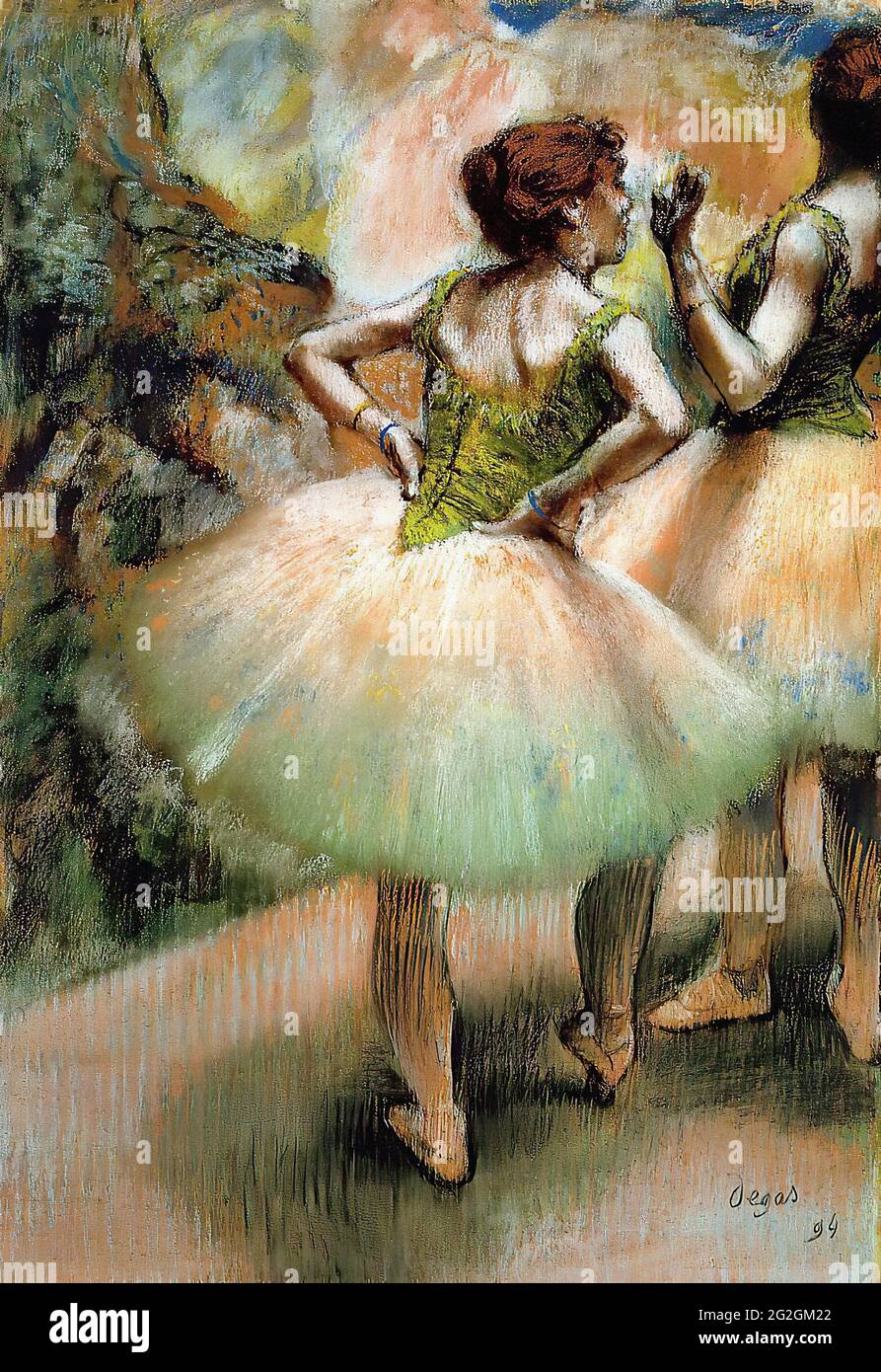 Dancers pink and green edgar degas -Fotos und -Bildmaterial in hoher ...