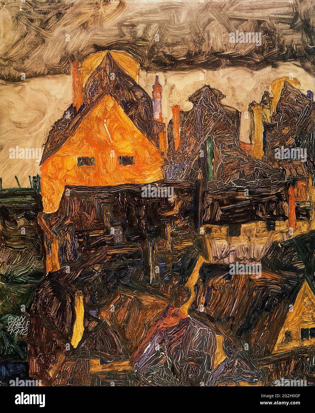 Egon schiele painting krumau -Fotos und -Bildmaterial in hoher ...