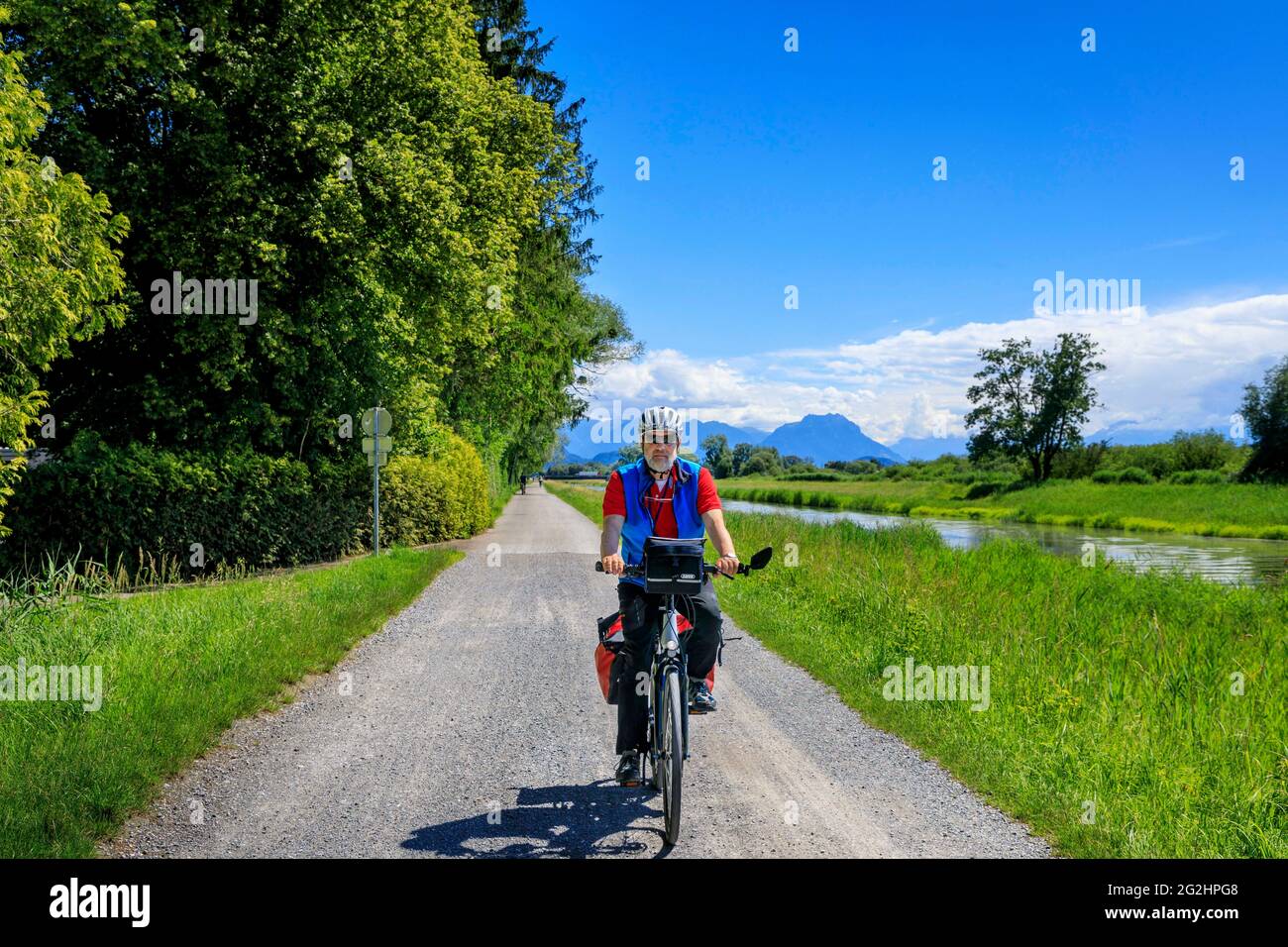 Bodensee-Radweg am Rhein Stockfotografie - Alamy