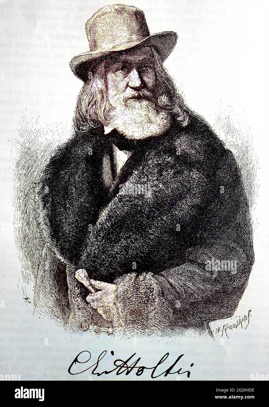 Karl Eduard von Holtei, auch Carl, Holtei, eigentlich Karl Eduard von ...