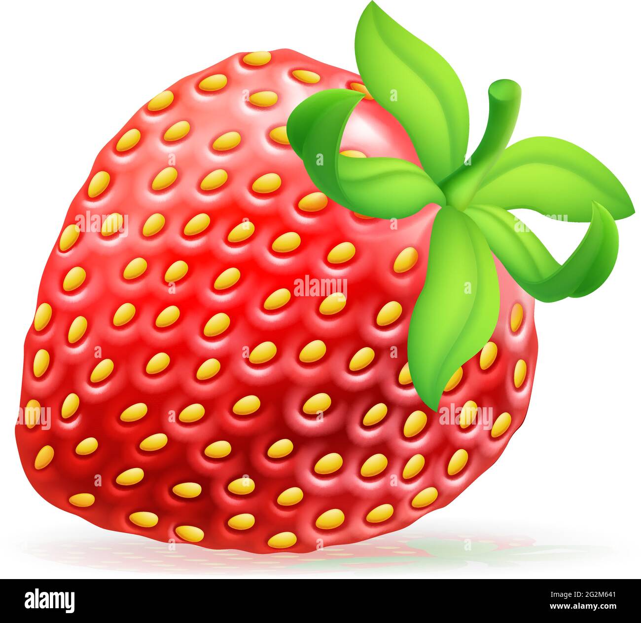 Erdbeer Cartoon Emoji Emoticon Symbol Stock-Vektorgrafik - Alamy