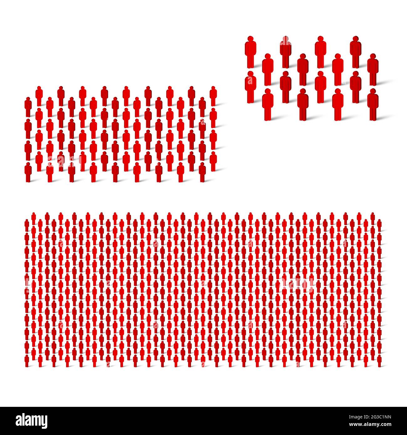 Piktogramm menschengruppe rot Stock-Vektorgrafiken kaufen - Alamy